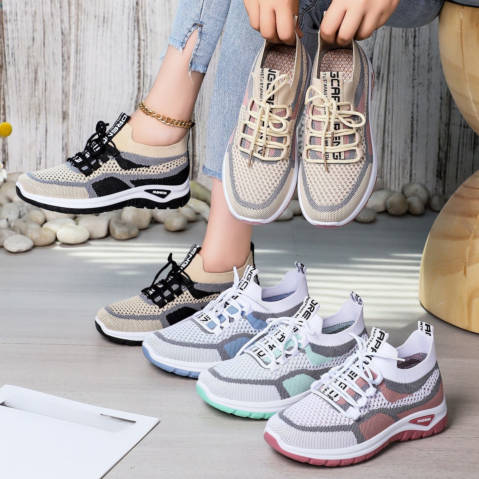 Women’s Casual Lace-Up Running Shoes – ashbtop