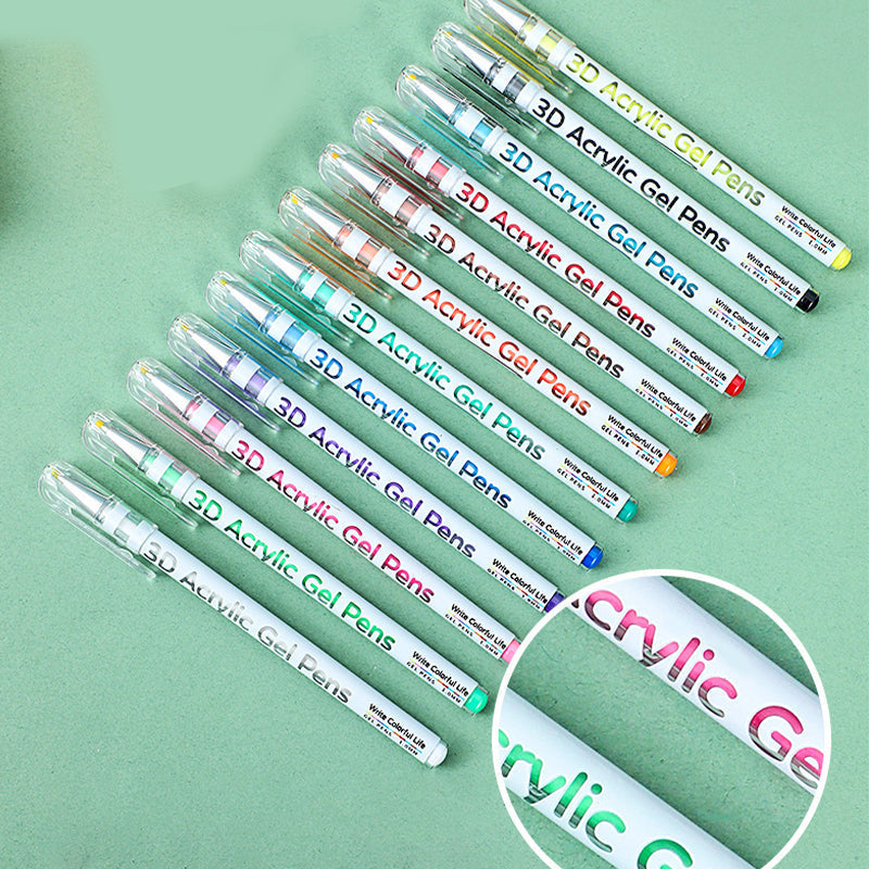 🎄 50% OFF! MULTI-COLOR GEL PEN SET - 12 Vibrant Colors for Writing ...